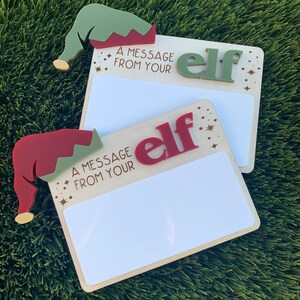 Elf Message Board | Elf Decor | Reusable Elf Prop | Elf Surveillance ...