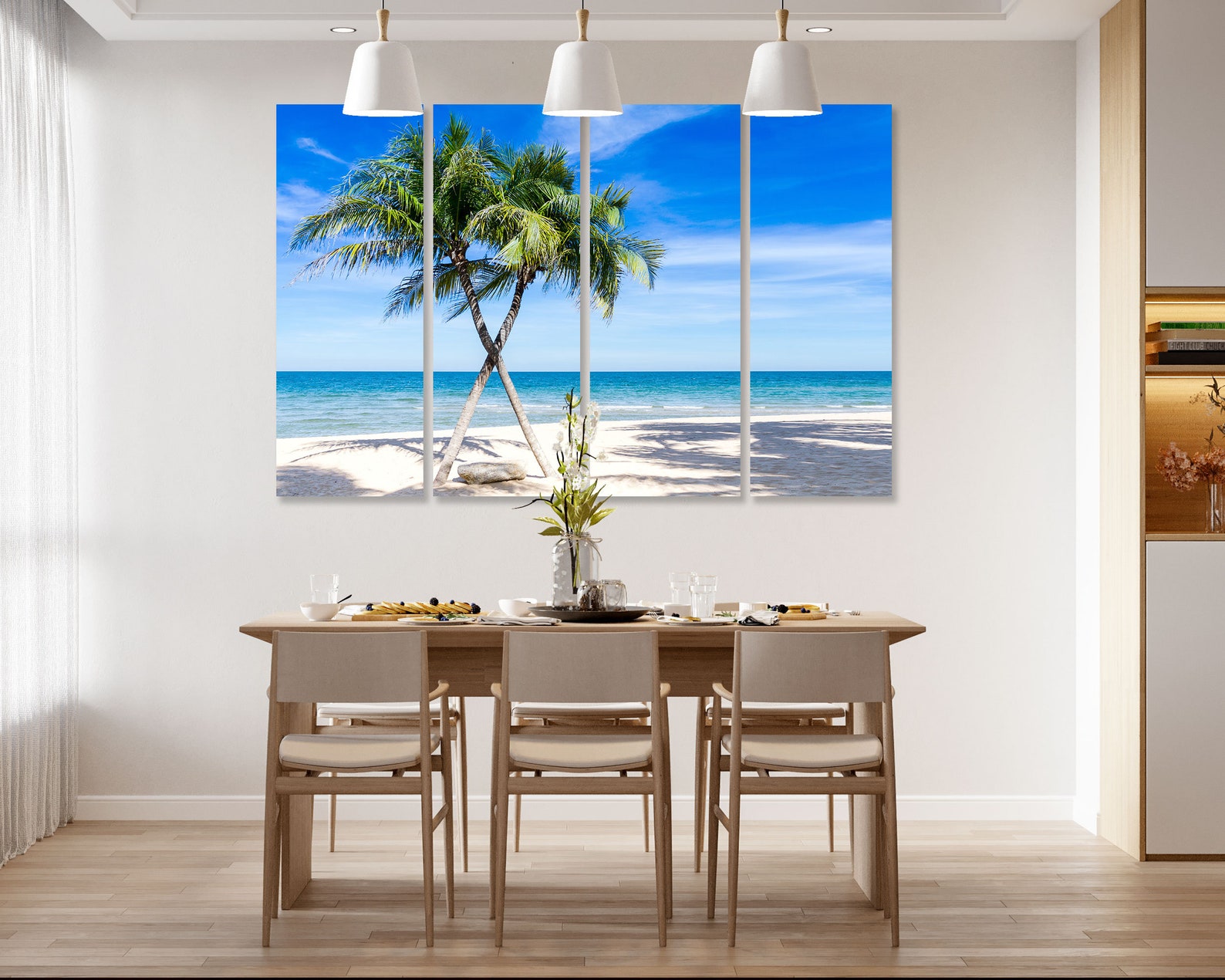 Tropical Wall Art Tropical Canvas Tropical Wall Decor Beach - Etsy