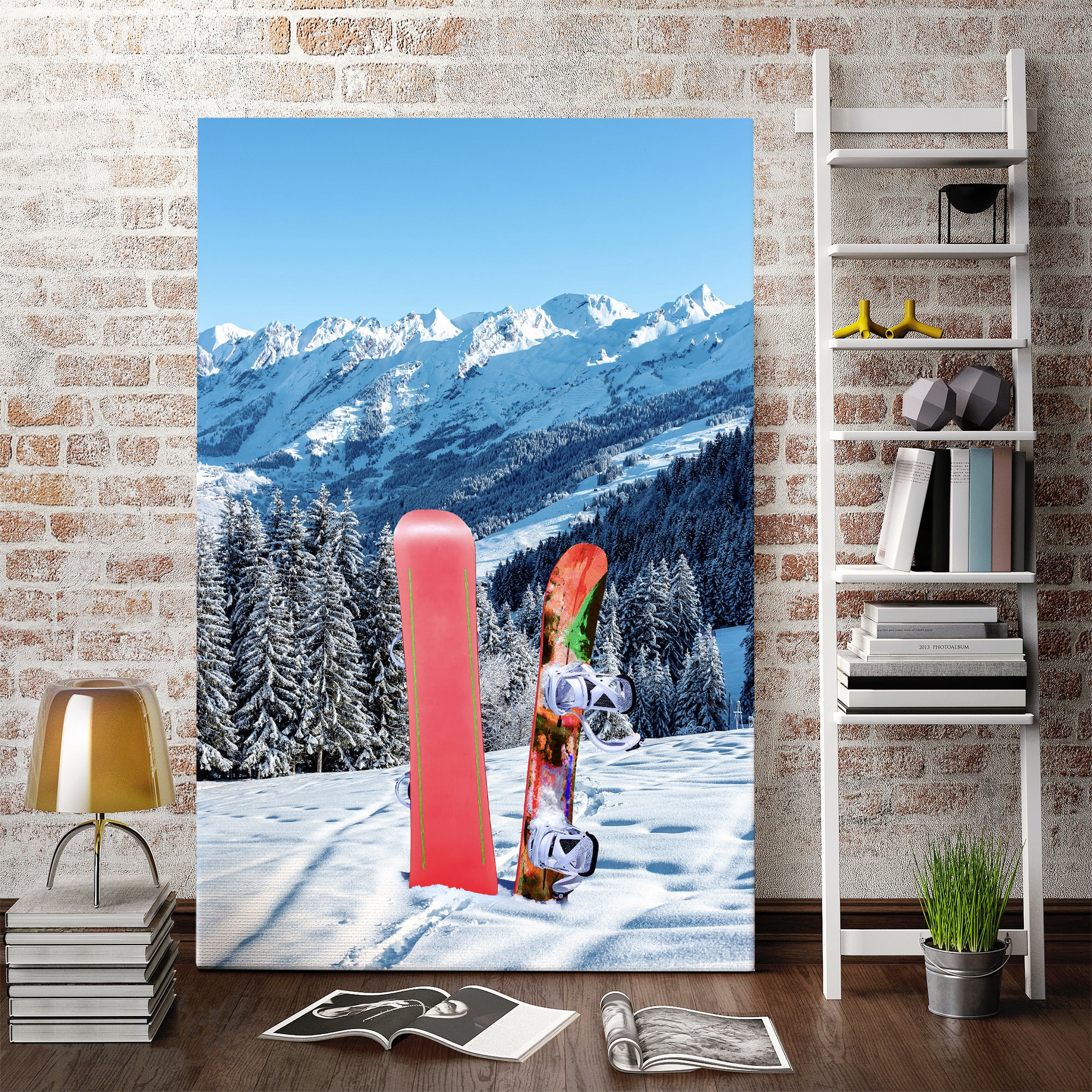 Snowboard Wall Decor for Home Snowboarding Wall Art Designs - Etsy Canada