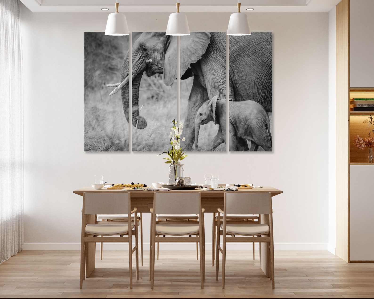 Elephant Canvas Elephant Wall Art Elephant Print Elephant Wall - Etsy
