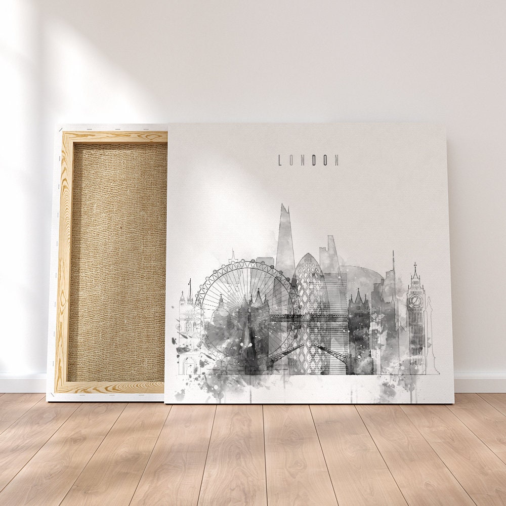 London framed canvas wall art United Kingdom artistic prints | Etsy