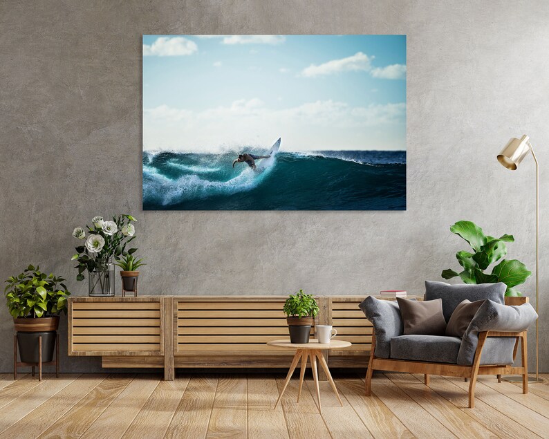Surfing Canvas Surfing Wall Decor Surfing Wall Art Surfing - Etsy