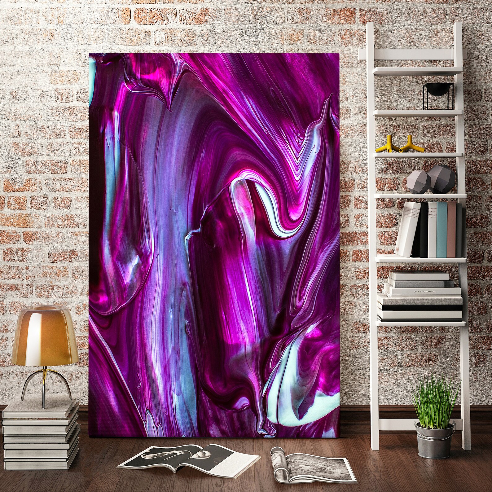 Purple Wall Decor Purple Abstract Wall Art Stylish Abstract - Etsy