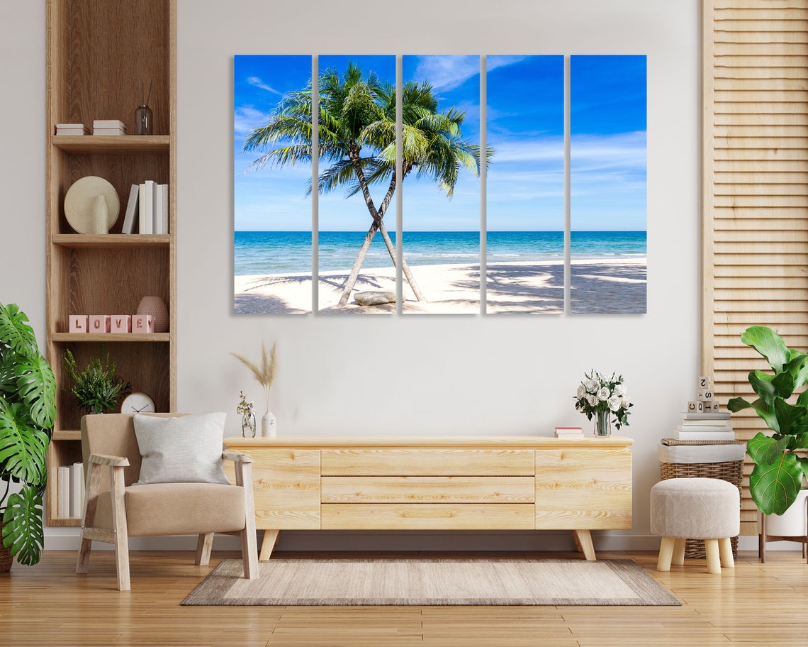 Tropical Wall Art Tropical Canvas Tropical Wall Decor Beach - Etsy
