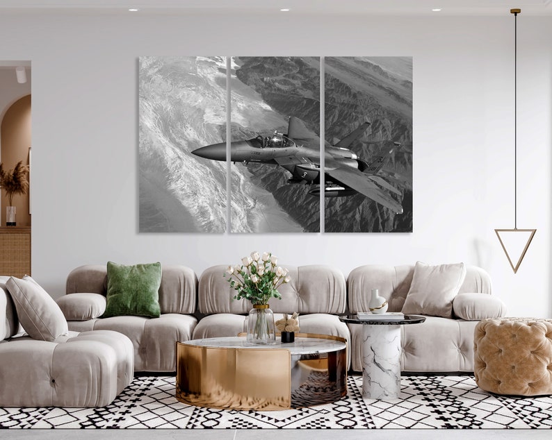 Aircraft Canvas Wall Art Fighter Jet Canvas Airplane Wall Art - Etsy