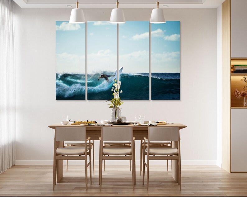 Surfing Canvas Surfing Wall Decor Surfing Wall Art Surfing - Etsy