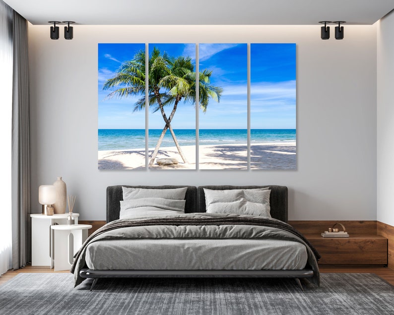 Tropical Wall Art Tropical Canvas Tropical Wall Decor Beach - Etsy