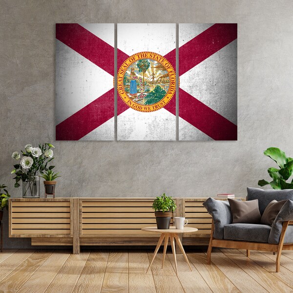 Florida Flag Art - Etsy