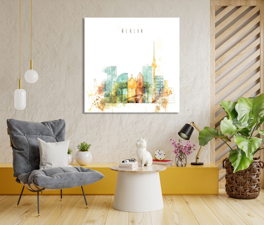 Berlin Framed Canvas Wall Art, Germany Artistic Prints on Canvas, Ready ...