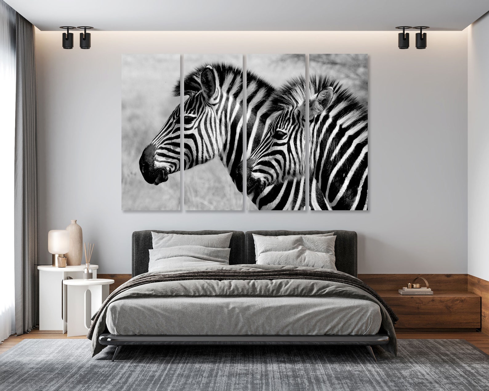Zebra Wall Art Zebra Wall Decor Zebra Canvas Zebra Print - Etsy