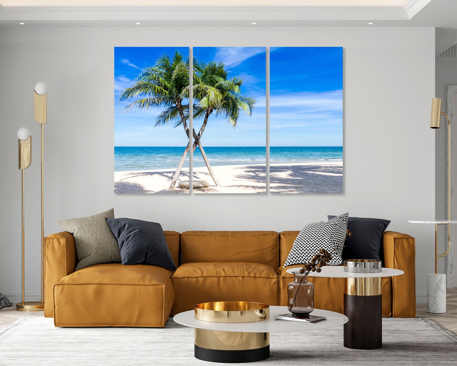 Tropical Wall Art Tropical Canvas Tropical Wall Decor Beach - Etsy
