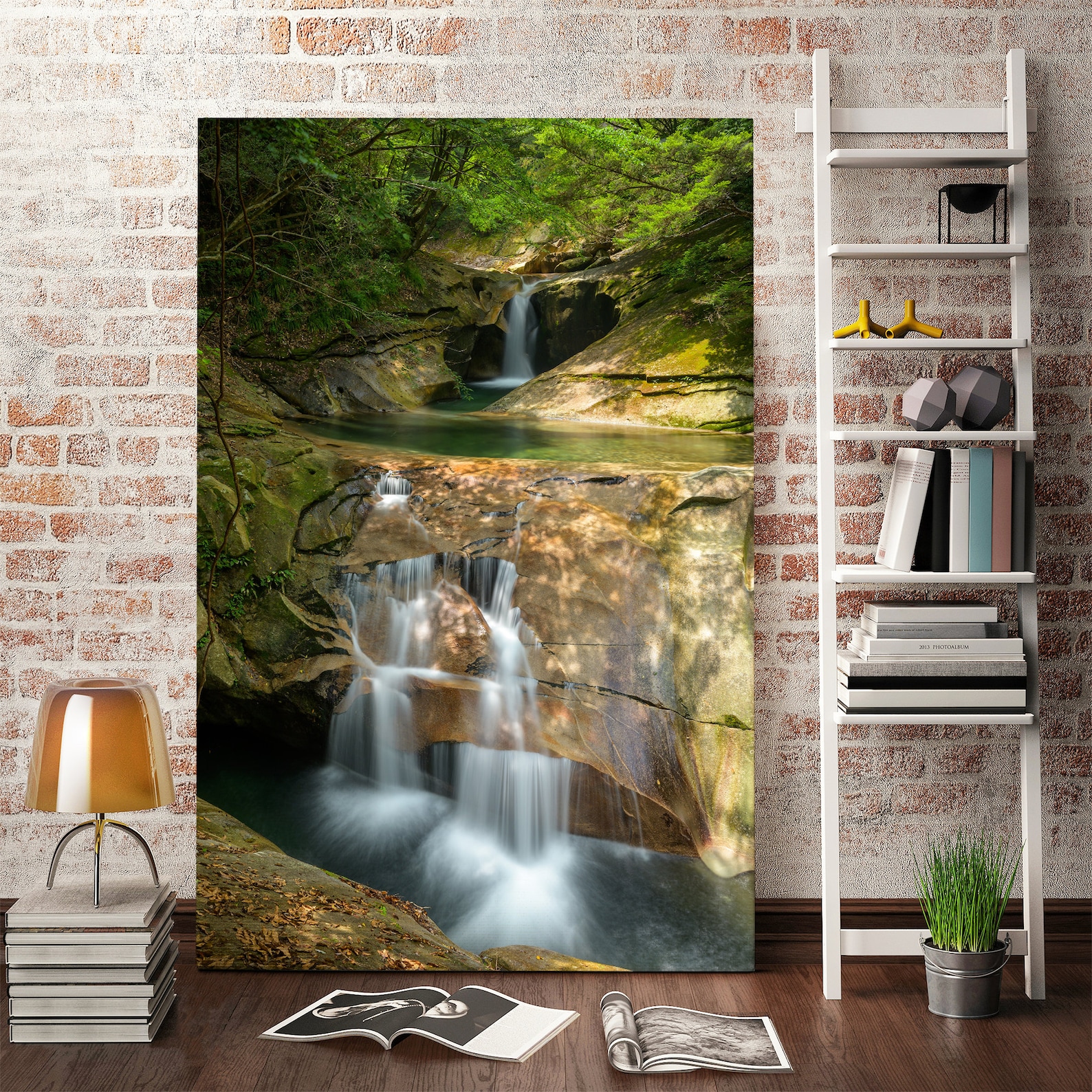 Waterfall Wall Art for Living Room Waterfall Print Canvas - Etsy