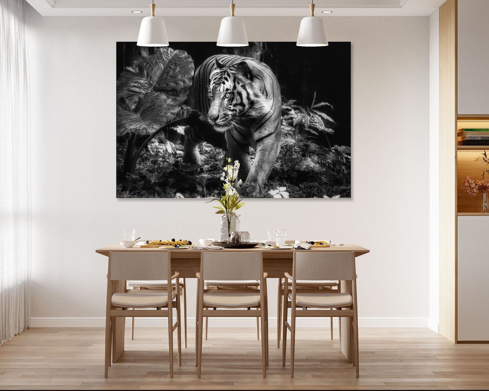 Tiger Canvas Tiger Wall Art Tiger Print Tiger Wall Decor - Etsy