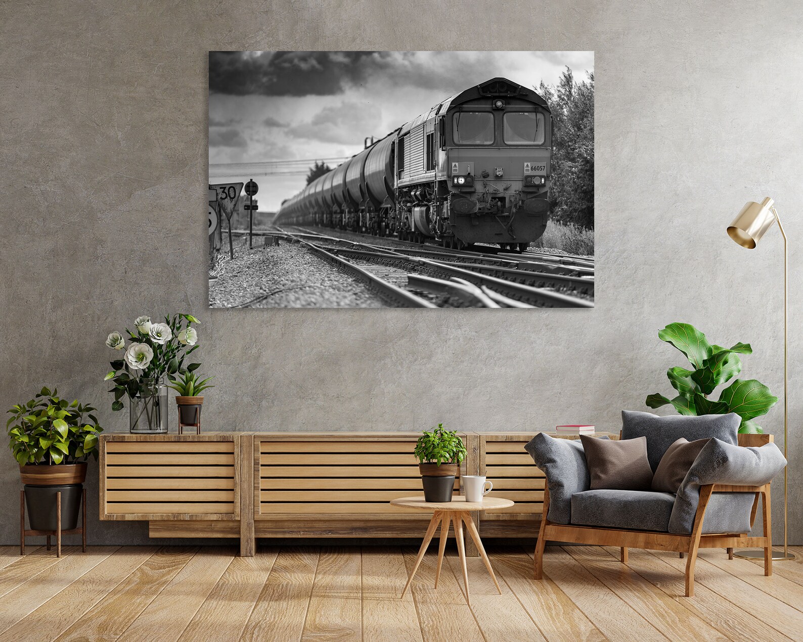 Train Canvas Wall Decor Logistics Print Wall Art Railway - Etsy