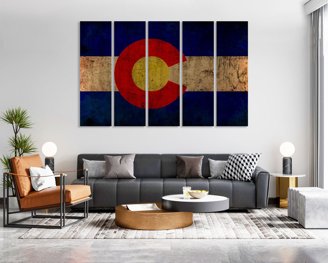 Colorado State Flag Wall Art Colorado State Flag Wall Decor Colorado ...