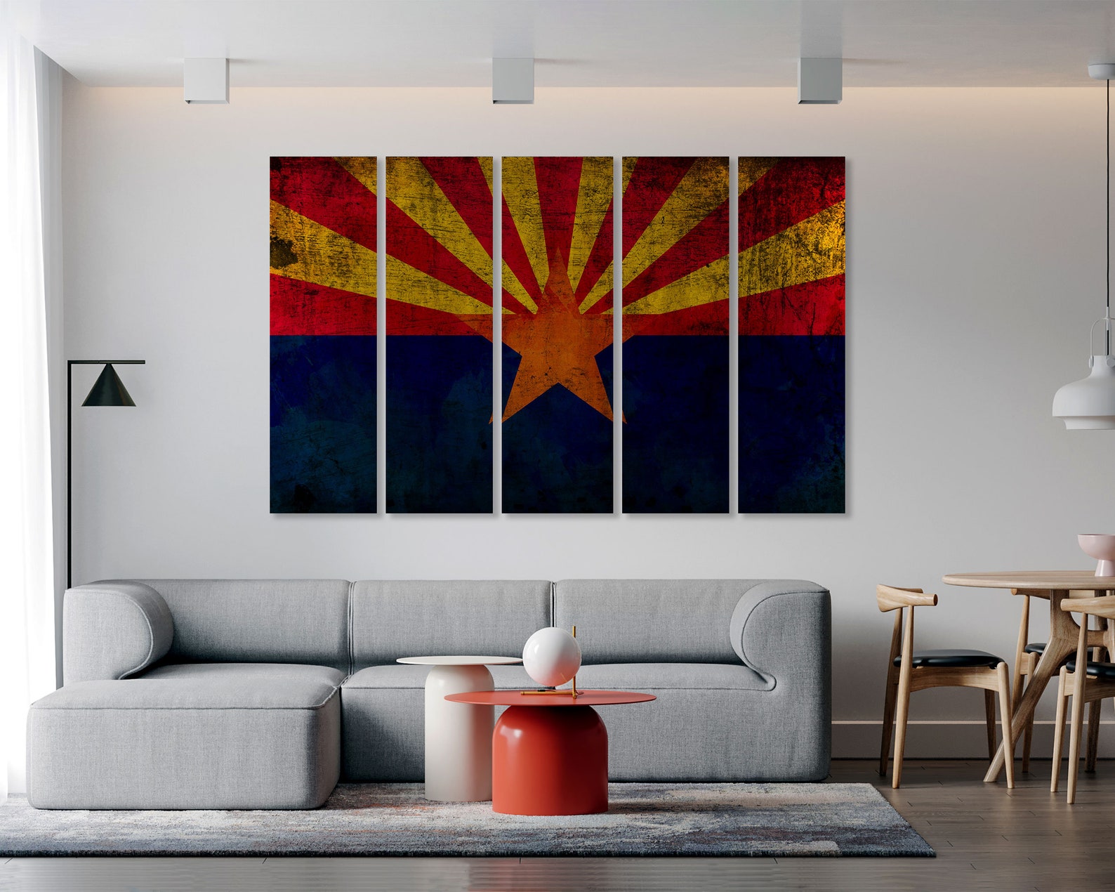 Arizona State Flag Wall Art Arizona State Flag Wall Decor - Etsy