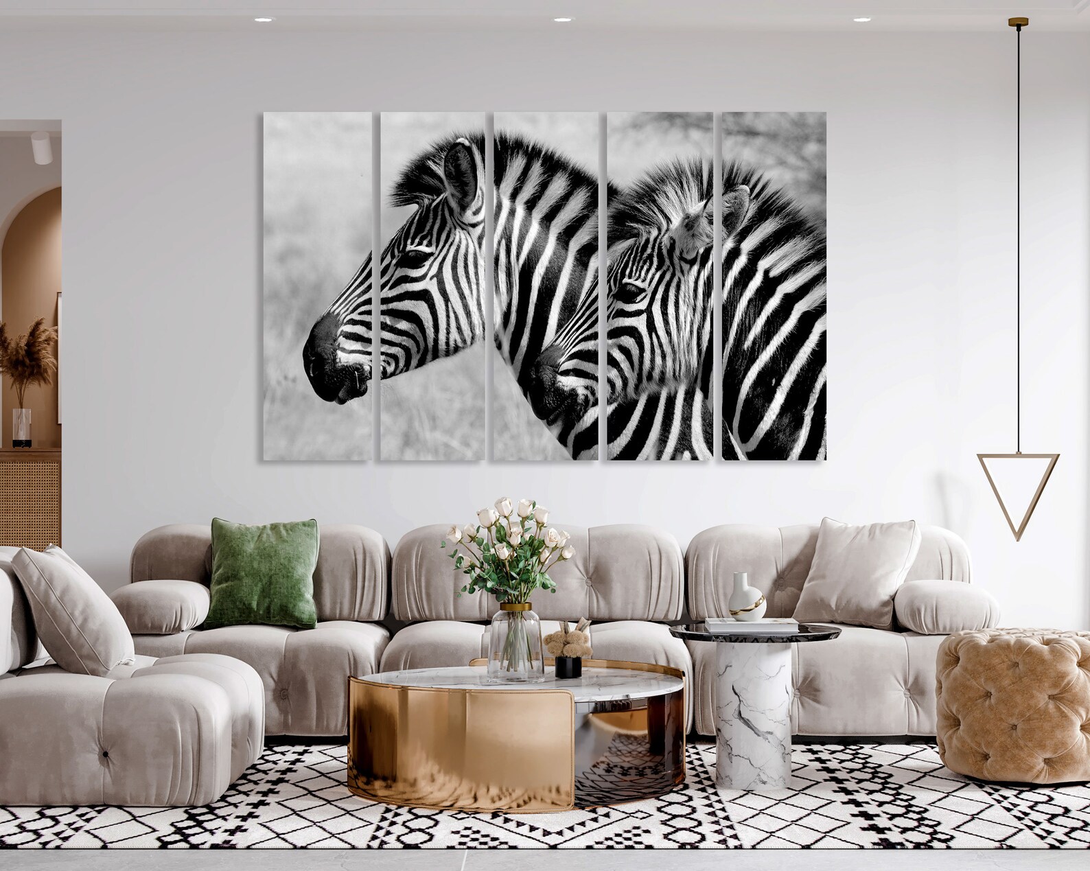 Zebra Wall Art Zebra Wall Decor Zebra Canvas Zebra Print - Etsy