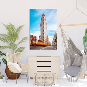 Flatiron Building Wall Home Decor, New York Vertical Wall Art, New York ...