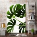 Monstera Leaves Wall Art Frame Green Plants Wall Decor - Etsy
