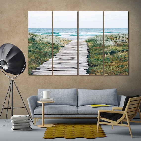 Wooden Path to the Beach Stylish Decor for Home Coast Painting | Etsy