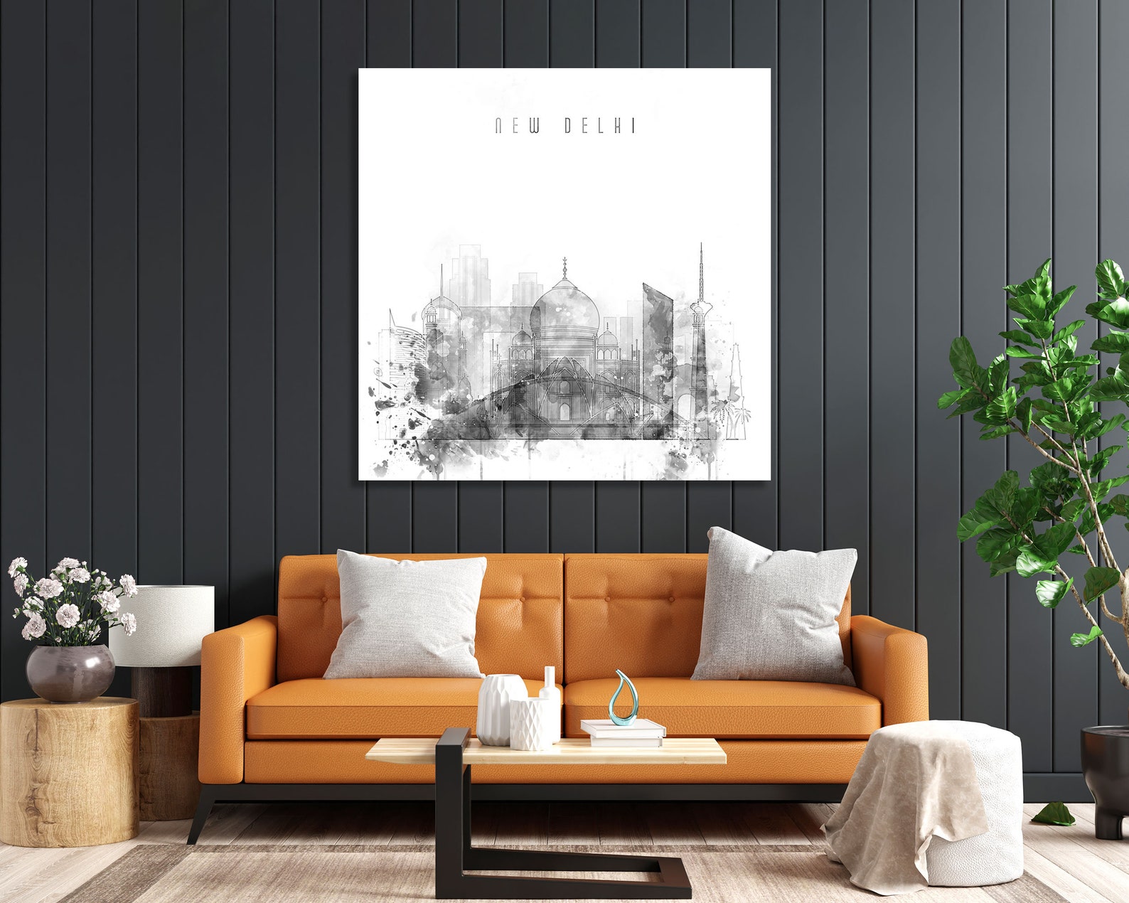 New Delhi Framed Canvas Wall Art India Prints on Canvas - Etsy