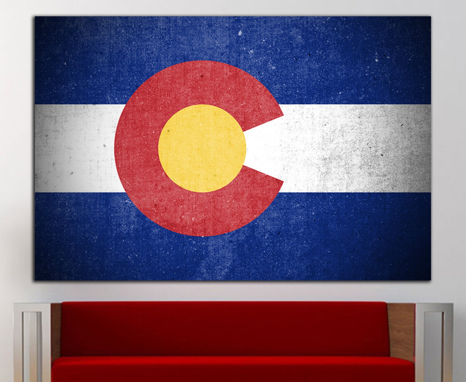 Colorado state flag wall art Colorado state flag wall decor | Etsy