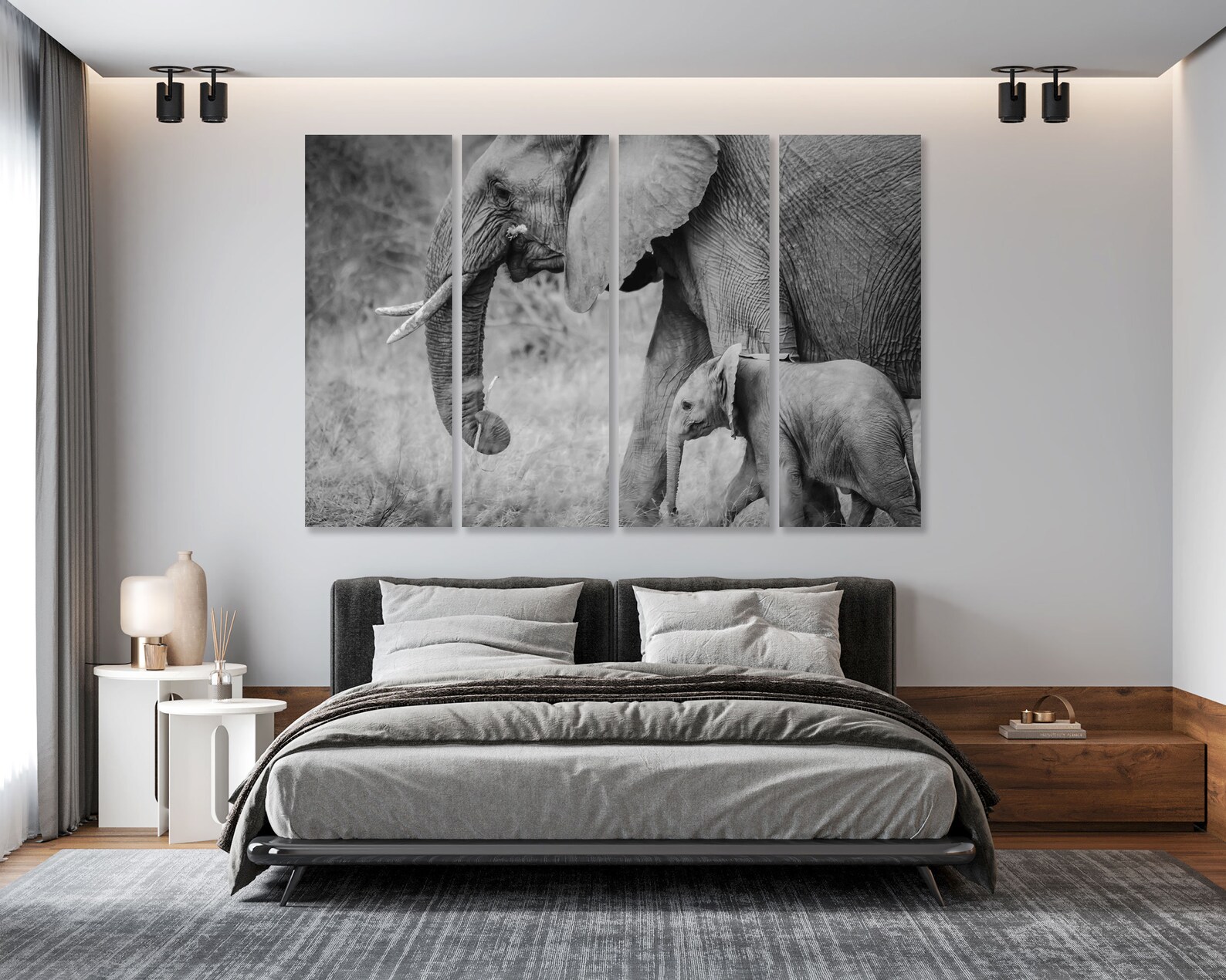 Elephant Canvas Elephant Wall Art Elephant Print Elephant Wall - Etsy
