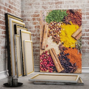 Spice Modish Art Decor for Kitchen, Spices Colorful Decor for Wall ...