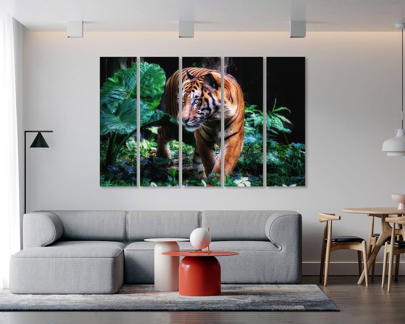 Tiger Canvas Tiger Wall Art Tiger Print Tiger Wall Decor - Etsy