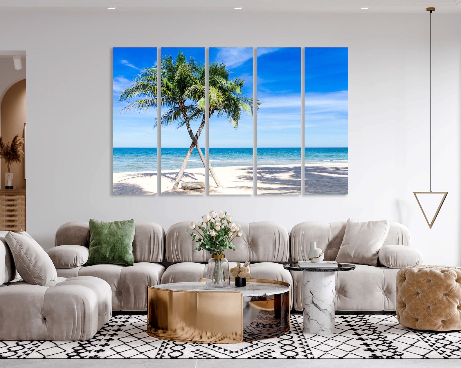 Tropical Wall Art Tropical Canvas Tropical Wall Decor Beach - Etsy