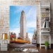 Flatiron Building Wall Home Decor, New York Vertical Wall Art, New York ...