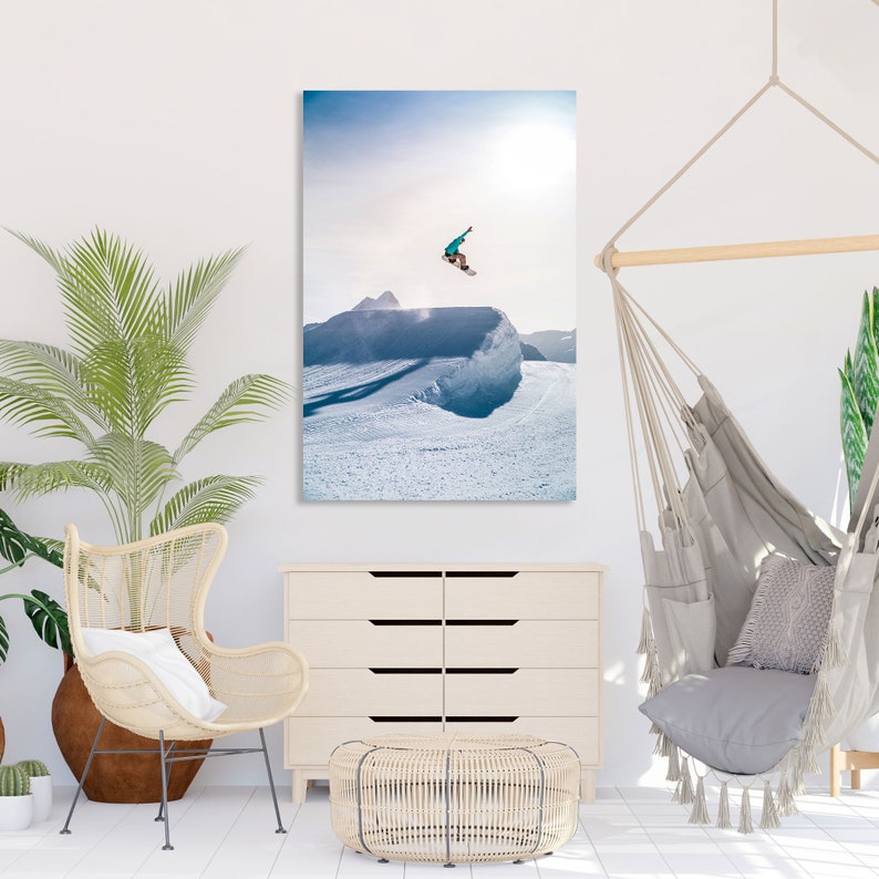 Snowboard Canvas Snowboard Print Snowboard Wall Art Snowboard - Etsy