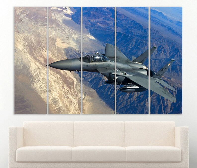 Aircraft Canvas Wall Art Fighter Jet Canvas Airplane Wall Art | Etsy