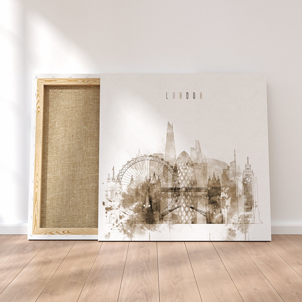 London framed canvas wall art United Kingdom artistic prints | Etsy