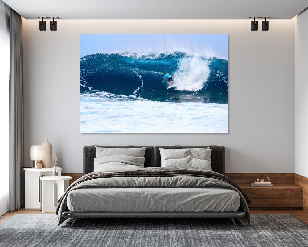 Surfing Wall Art, Surfing Wall Decor, Surfing Painting Canvas, Surf ...