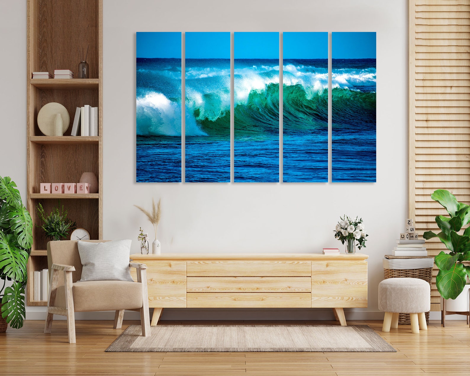 Wave Wall Art Wave Home Decor Wave Canvas Wave Poster Wave - Etsy