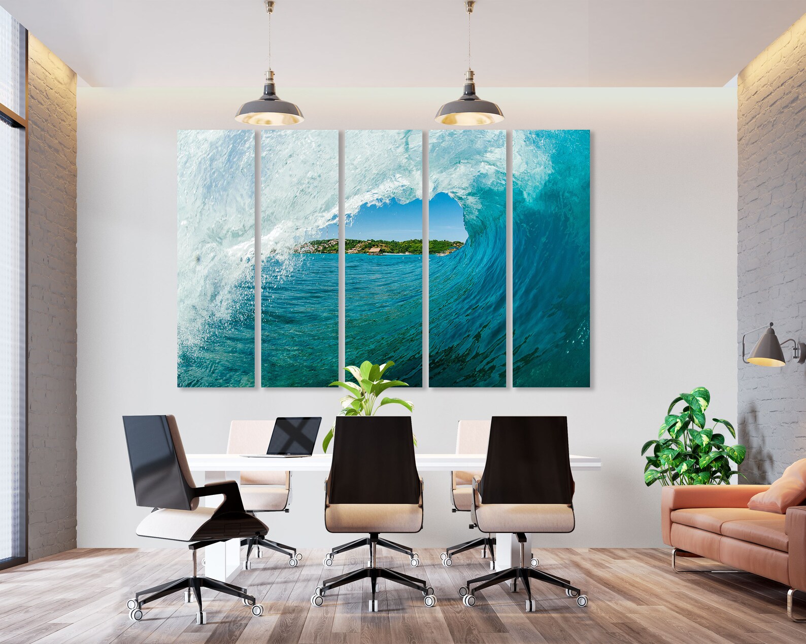 Wave Print Ocean Canvas Ocean Wall Art Ocean Wall Decor Wave - Etsy