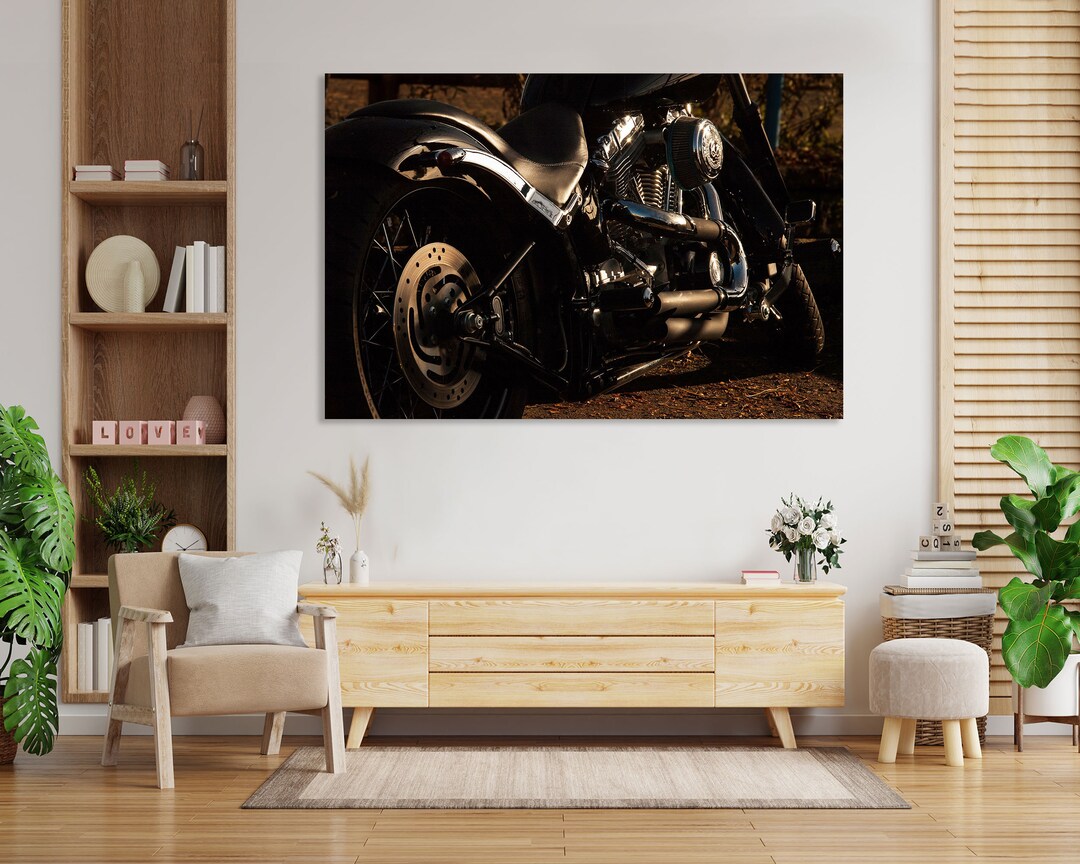 Motorbike Wall Art Motorbike Wall Decor Motorbike Canvas Motorbike Bike ...