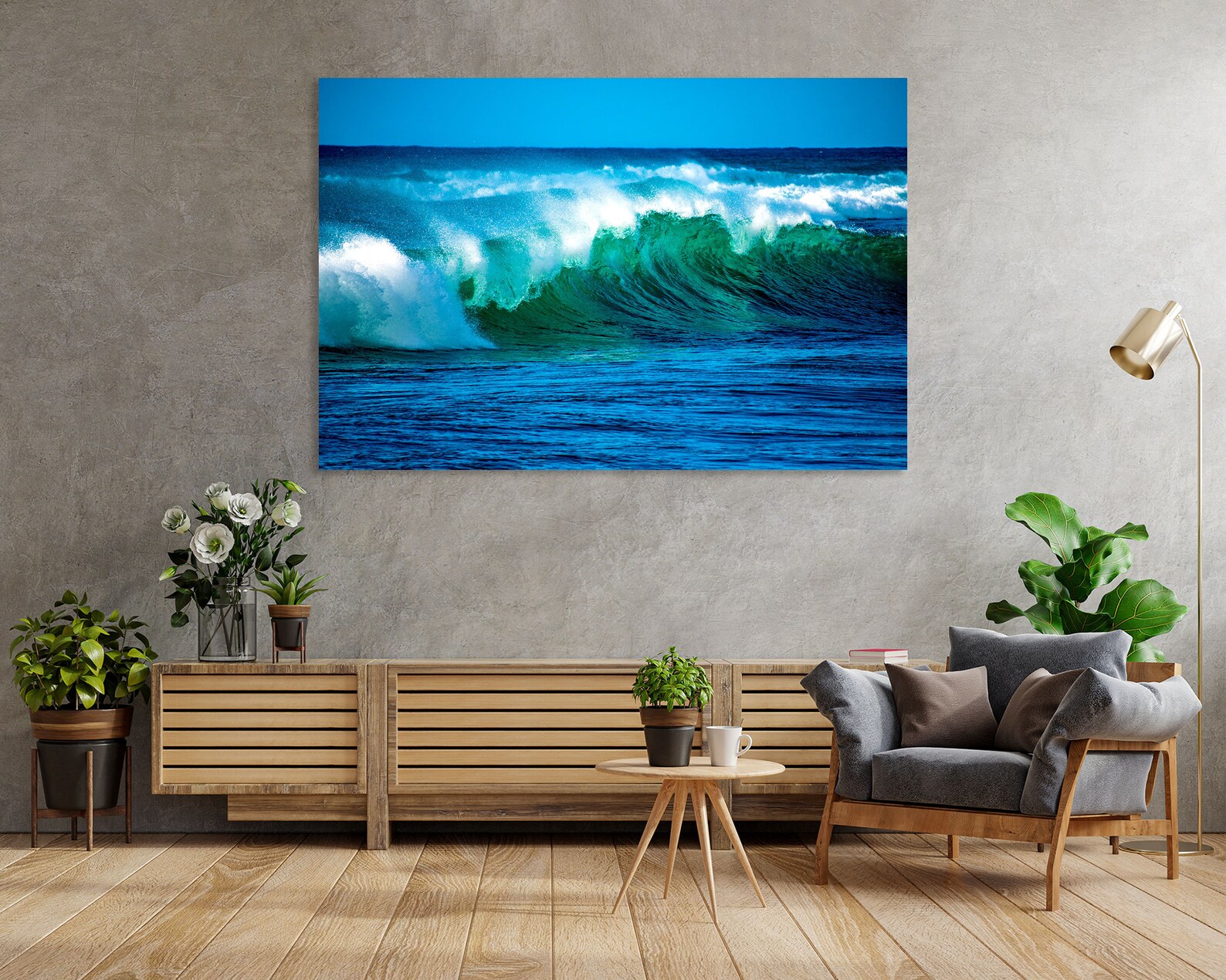 Wave Wall Art Wave Home Decor Wave Canvas Wave Poster Wave - Etsy