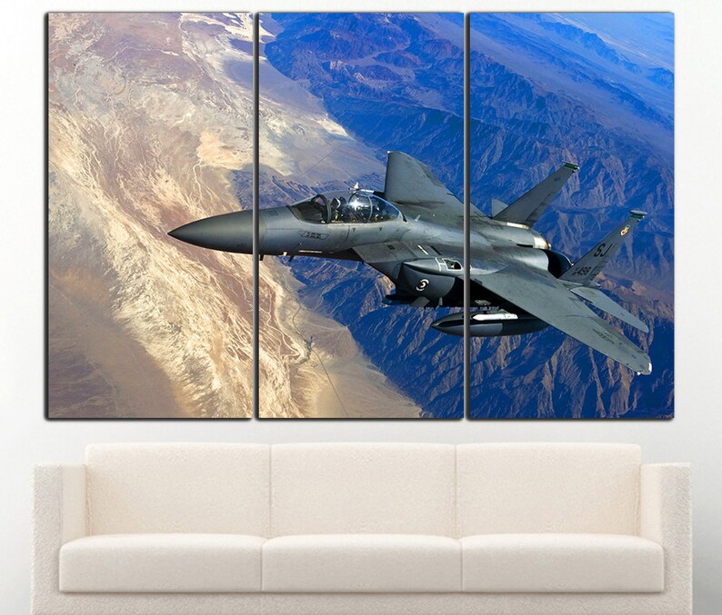 Aircraft Canvas Wall Art Fighter Jet Canvas Airplane Wall Art | Etsy