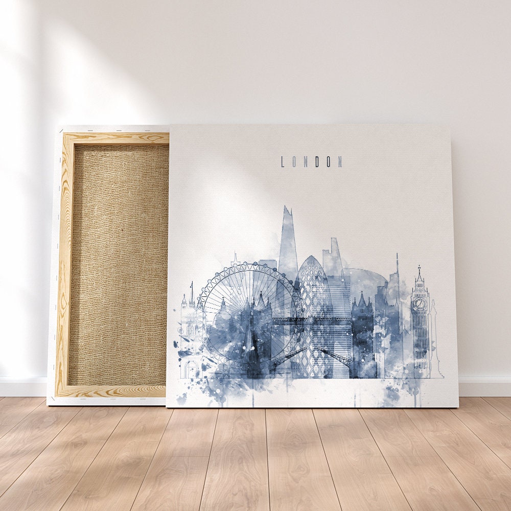 London framed canvas wall art United Kingdom artistic prints | Etsy