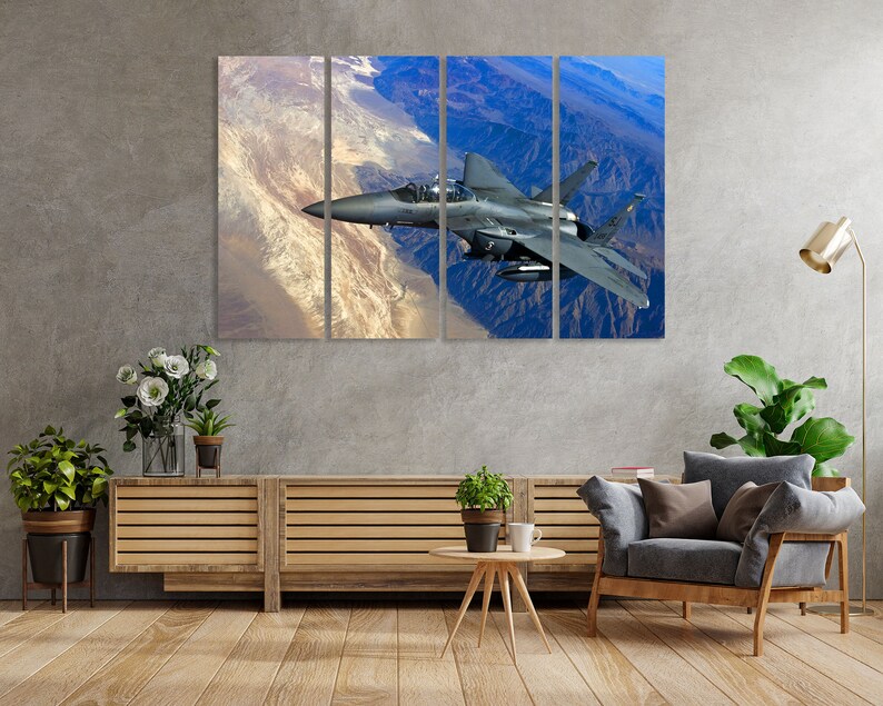 Aircraft Canvas Wall Art Fighter Jet Canvas Airplane Wall Art - Etsy