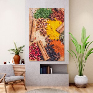 Spice Modish Art Decor for Kitchen, Spices Colorful Decor for Wall ...