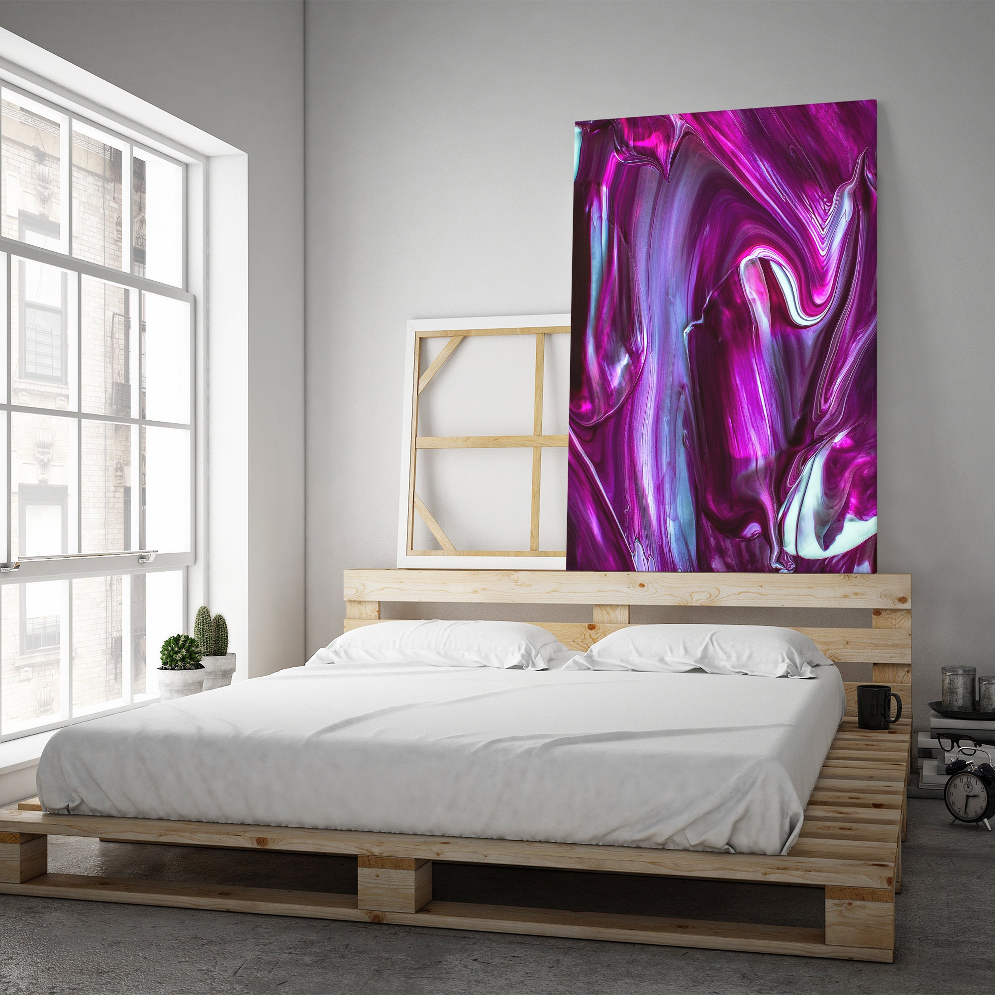 Purple Wall Decor Purple Abstract Wall Art Stylish Abstract - Etsy