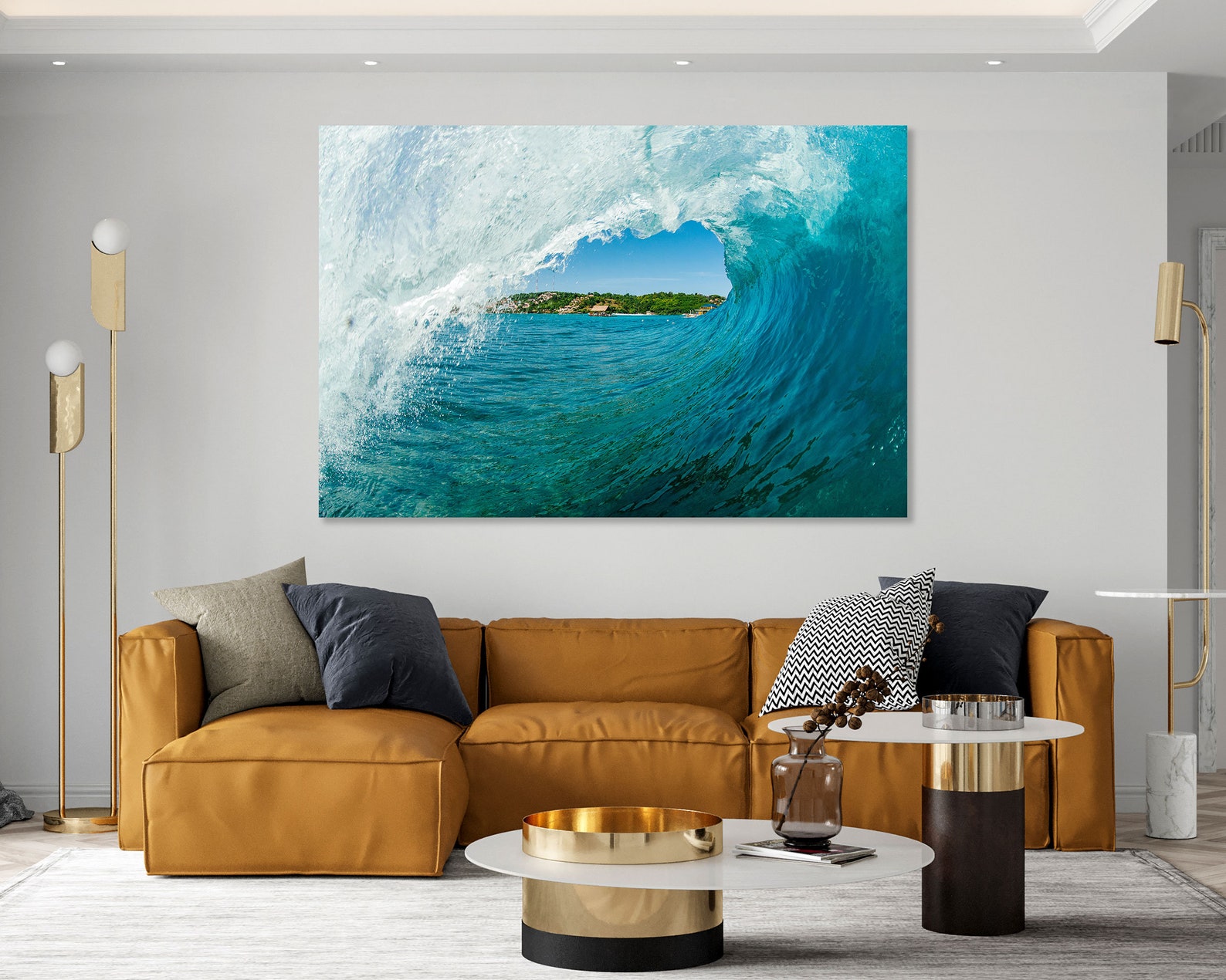 Wave Print Ocean Canvas Ocean Wall Art Ocean Wall Decor Wave - Etsy