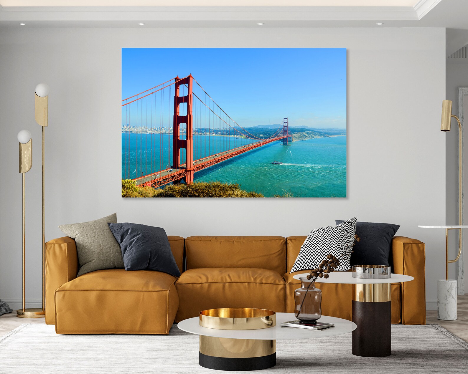 Golden Gate Print Golden Gate Wall Art Golden Gate Canvas - Etsy