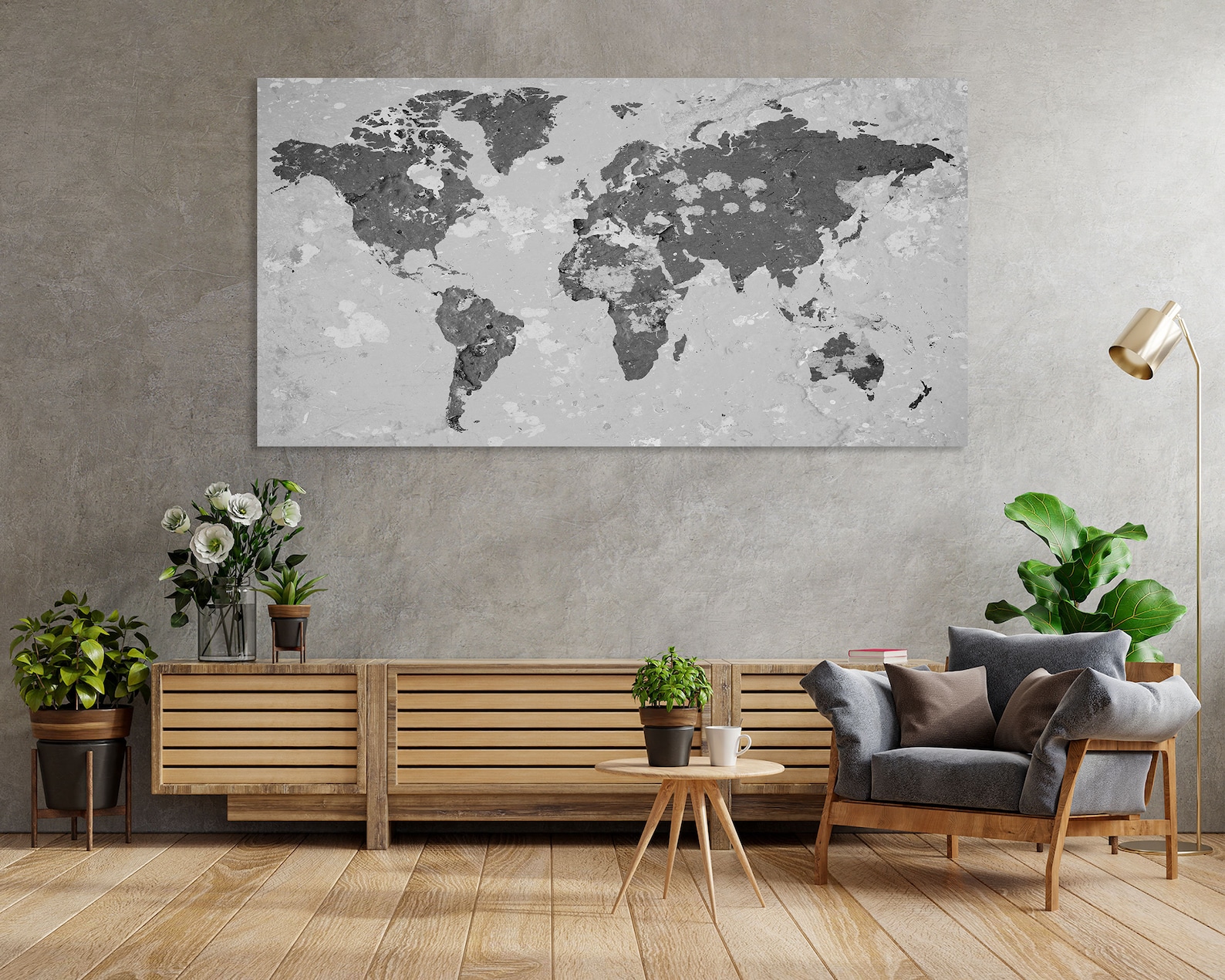 World Map Canvas Print Wall Art Decor World Map Wall Decor - Etsy