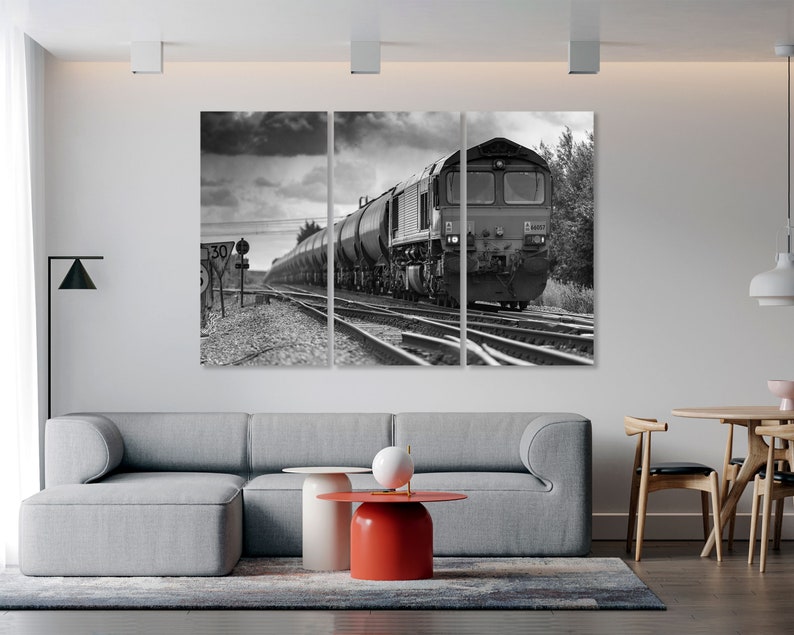 Train Canvas Wall Decor Logistics Print Wall Art Railway - Etsy