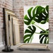 Monstera Leaves Wall Art Frame Green Plants Wall Decor - Etsy