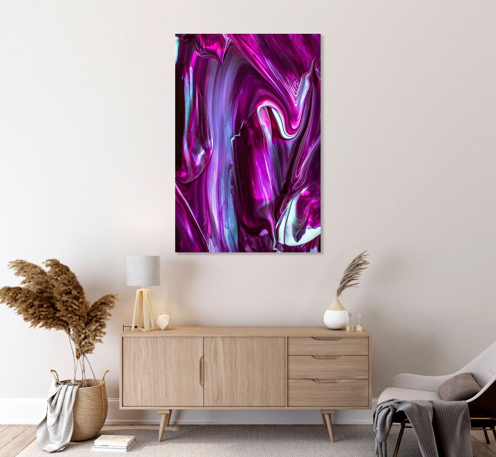 Purple Wall Decor Purple Abstract Wall Art Stylish Abstract - Etsy